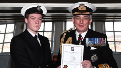 Adam Becomes First Sea Lord Cadet | News | Churcher's College